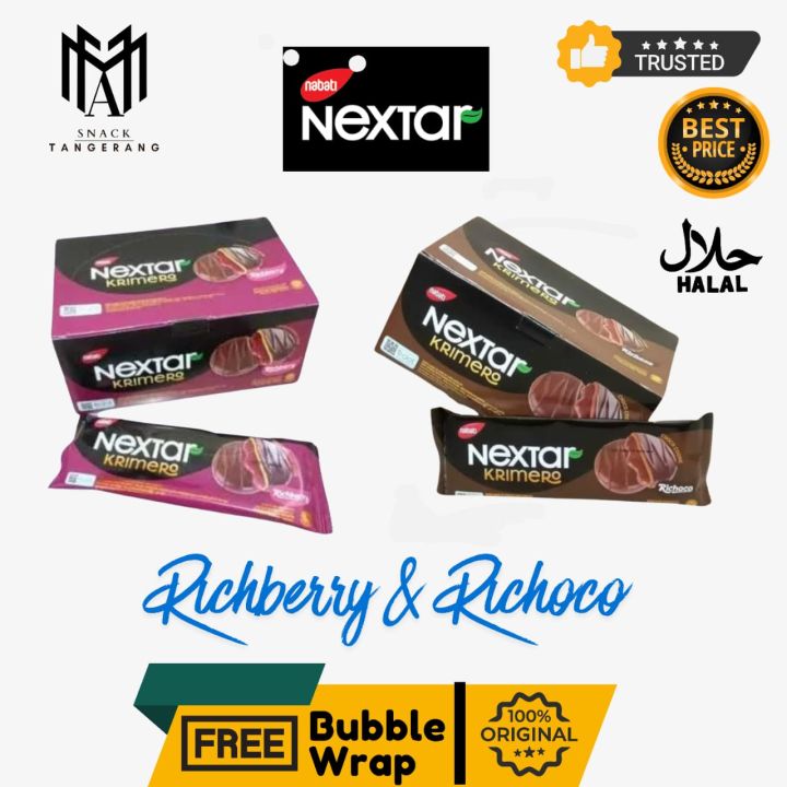 Nabati Nextar Krimero Richoco Richberry 1 Box isi 10 Pcs 28 Gr | Lazada ...