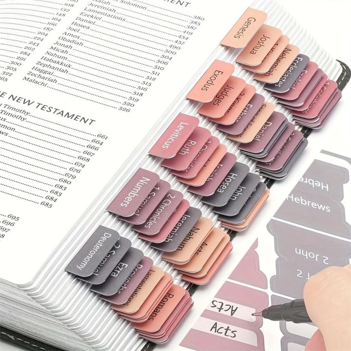 SMASHS 5 Sheet Bible Index Removable Writable Bible Label Personalized ...