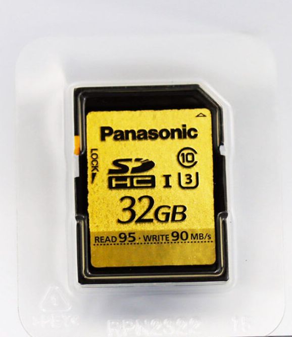 Panasonic 32GB Gold Series UHS-I SDHC Memory Card (U3), Water, Shock, X ...