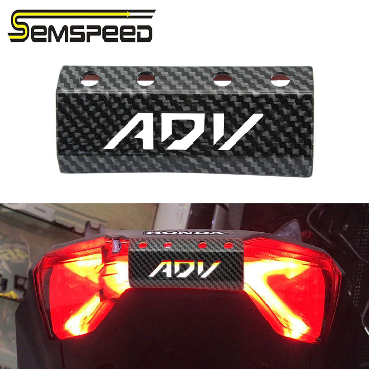 SEMSPEED Motorcycle Rear Taillight Tail Light Cover Decorative For ...