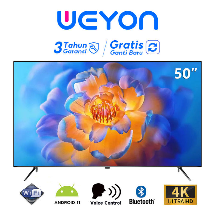 promo spesial WEYON TV LED Smart 50 inch HD Ready Smart Televisi Murah | Lazada Indonesia