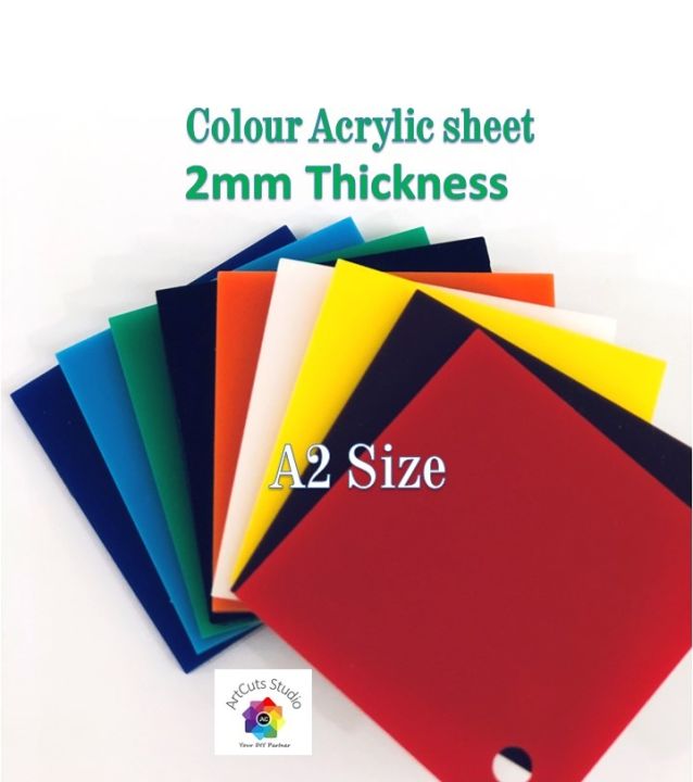 2mm color acrylic sheet - A2 size - Cast acrylic - ready stock | Lazada