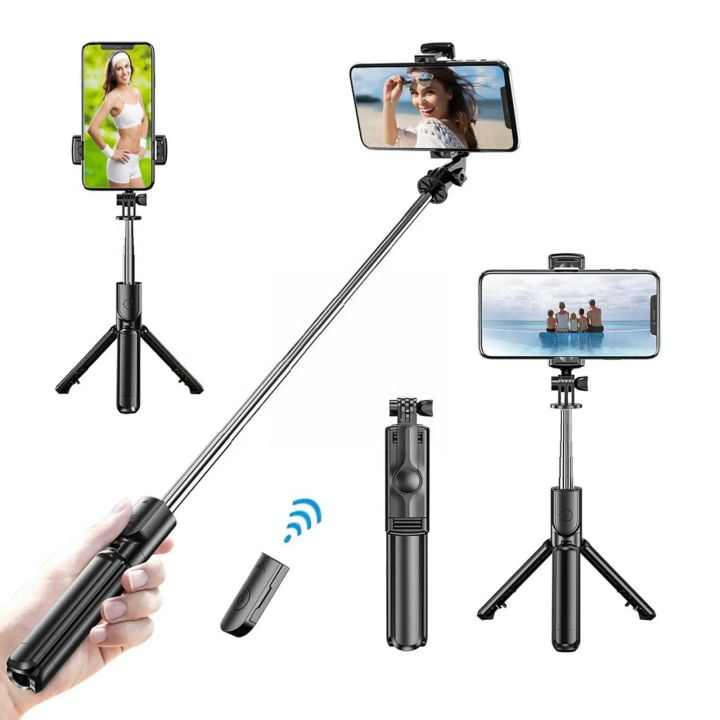 Jomaa Wireless Bluetooth Selfie Stick Tripod Foldable Bracket Bluetooth ...