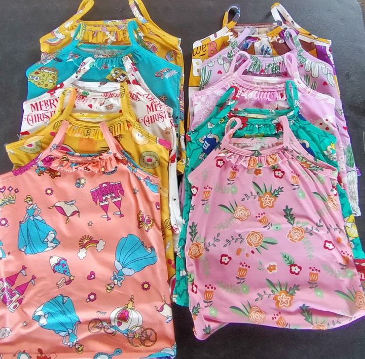 spaghetti for girls (kids - assorted print) per piece kada piraso ...