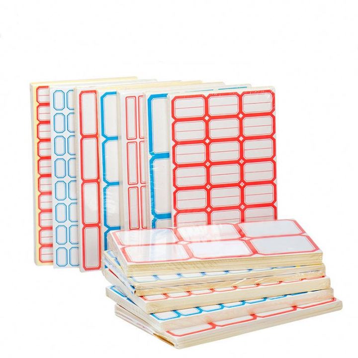 Writable Paper Self Adhesive Name Sticker School Label for Student ...