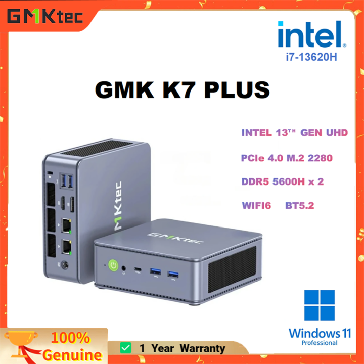 GMKtec K7 Plus Intel i7-13620H Mini PC 10-core 16-thread 32GB DDR5 1TB SSD Gaming Desktop ...