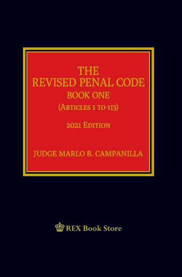 The Revised Penal Code Book One 2021 Edition by Campanilla (Cloth Bound ...
