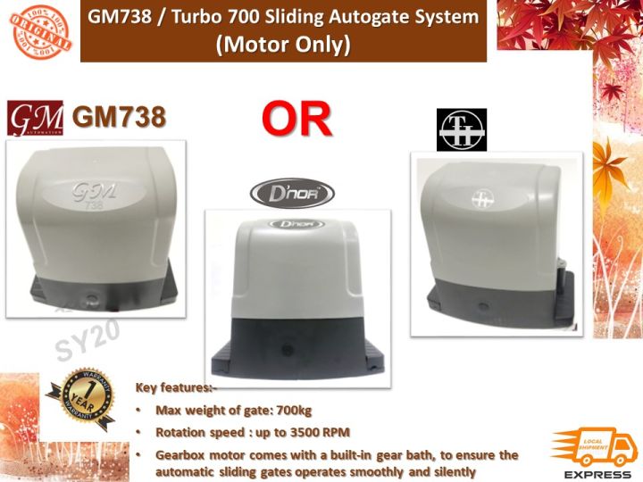 Autogate GM738 / TH / Dnor Turbo 700 Autogate Sliding System (Max 700KG ...