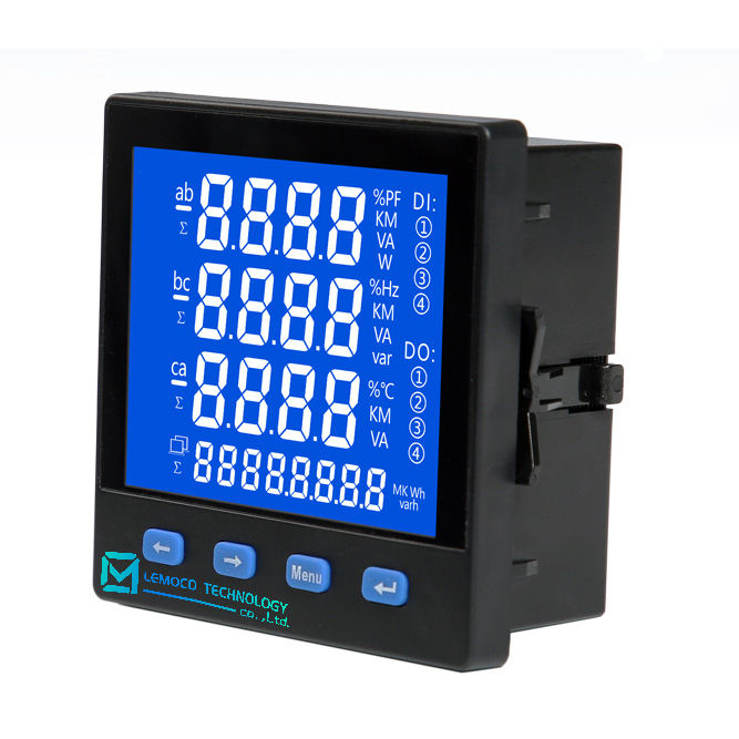 power meter 3 เฟส มิเตอร์ตู้ไฟ digital meter iot meter kw kvar kva มิเตอร์harmonic วัดฮามอนิคได้ ...