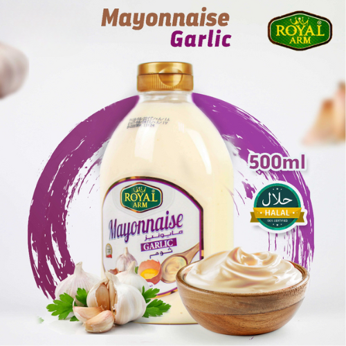 Garlic Sauce Sos Bawang Putih 500g Royal Arm Mayonnaise 500g Garlic Sos ...