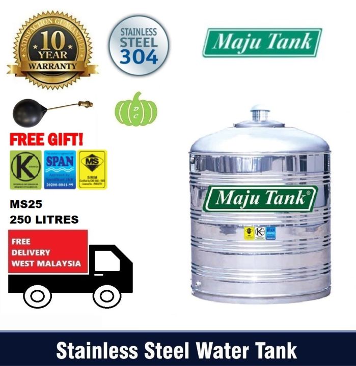 Maju Tank 304 Stainless Steel Water Tank Without Stand 300 - 20000 ...