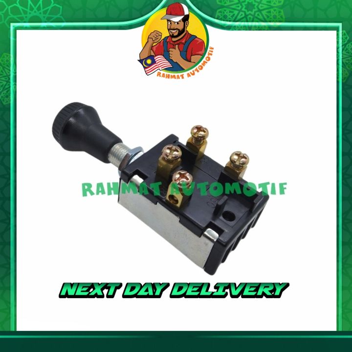 Taiwan Heavy Duty Truck Excavator Lorry Headlamp Light 2 Pull Switch 4 ...
