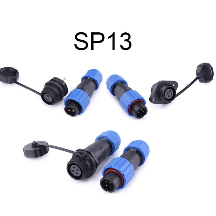 SP13 Waterproof Connector IP68 1/2/3/4/5/6/7/9 Pin Cable Connectors ...