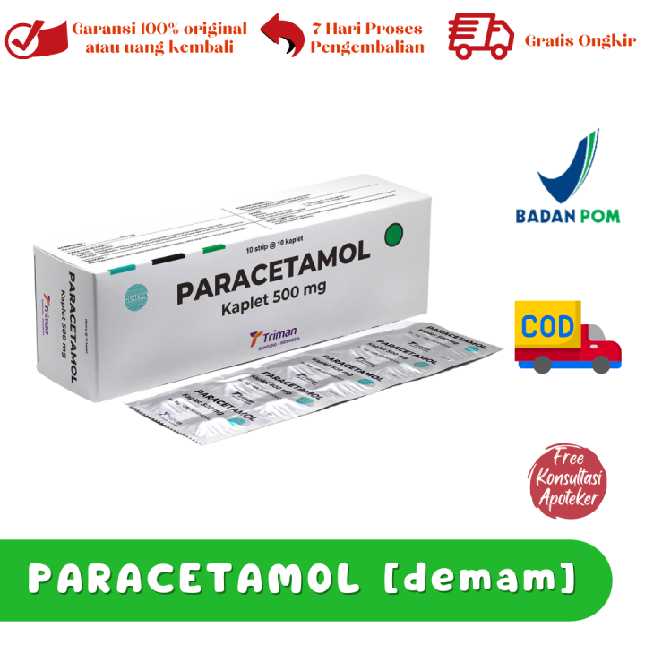 PCT PARACETAMOL PARASETAMOL TABLET 500MG HARGA PERBOX | Lazada Indonesia