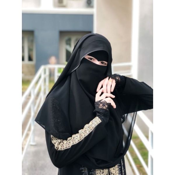 Niqab Bandana Elang Butterfly Niqab Yaman Eagle Eyes Bisban Cadar Yaman ...