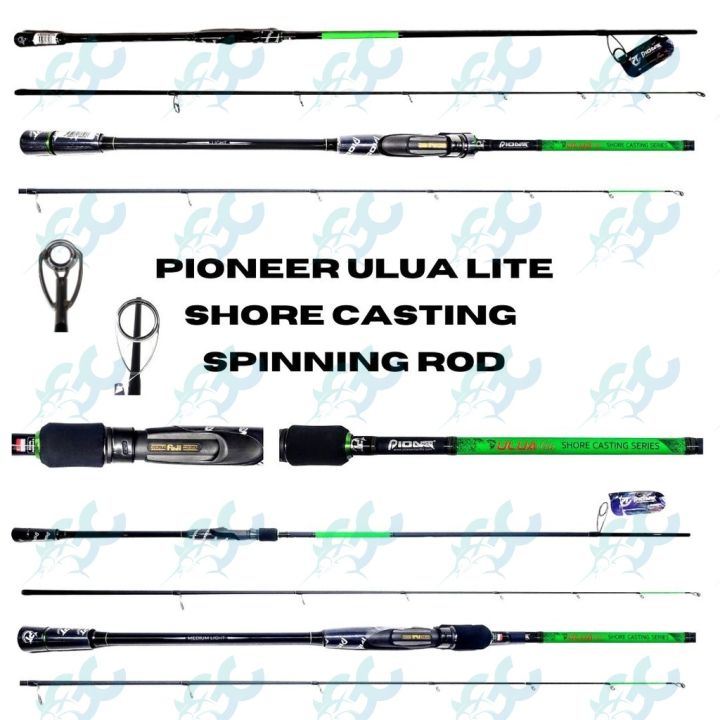 10 pcs Pioneer ULUA LITE Shore Casting 862L / 862ML Spinning Fishing ...