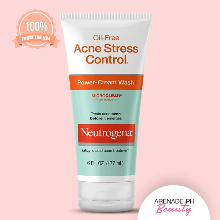Neutrogena Oil-Free Acne Stress Control, Power-Cream Wash 177ml | Lazada PH