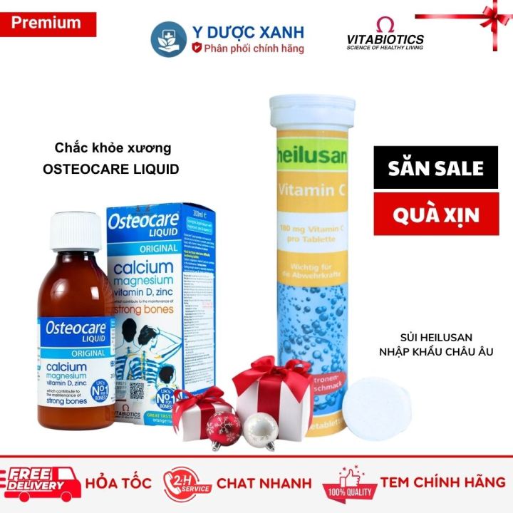 [Hàng Công Ty] OSTEOCARE LIQUID, 200ml, Canxi dạng nước, Siro bổ sung canxi d3 cho trẻ em, người ...