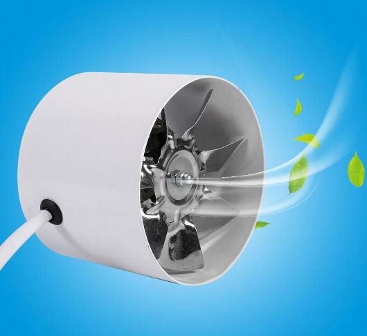 6 Inch Inline Duct Fan Air Ventilator Metal Pipe Ventilation Exhaust ...