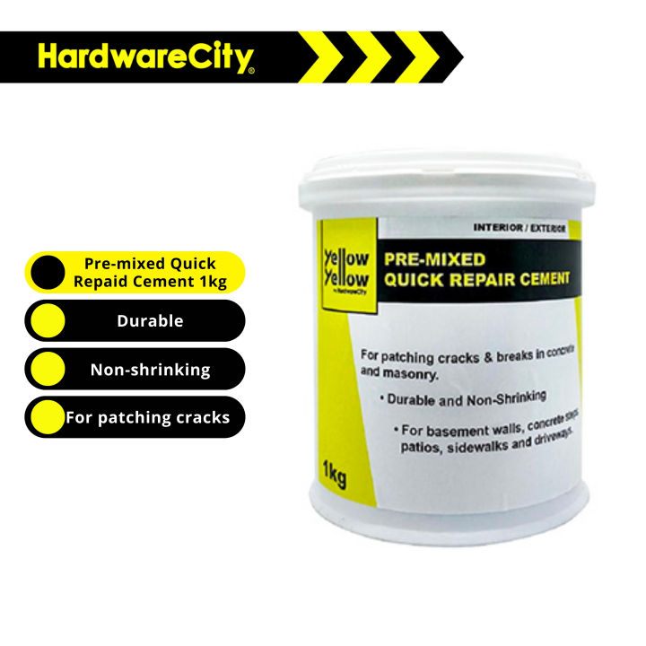 Yellowyellow Pre-Mixed Quick Repair Cement 1KG | Lazada Singapore