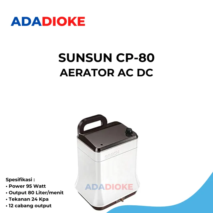 SUNSUN CP80/CP 80 LITER AERATOR AC DC HI BLOW Air Pump Pompa Udara Kolam | Lazada Indonesia