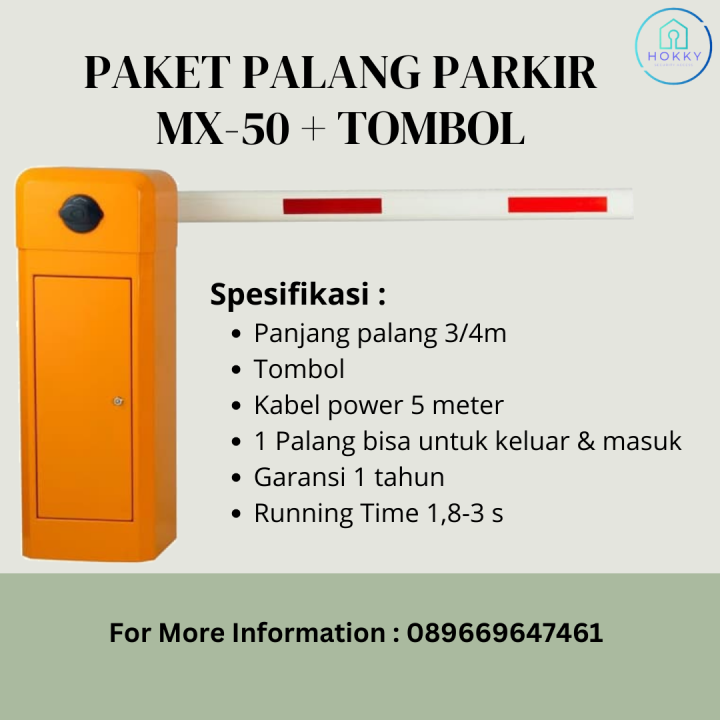 Palang Parkir Otomatis - Barrier Gate Mx 50+ Tombol | Lazada Indonesia
