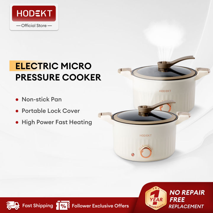 HODEKT Micro Pressure Cooker 3/4L 1000W high power 3-Stage Heat Control ...