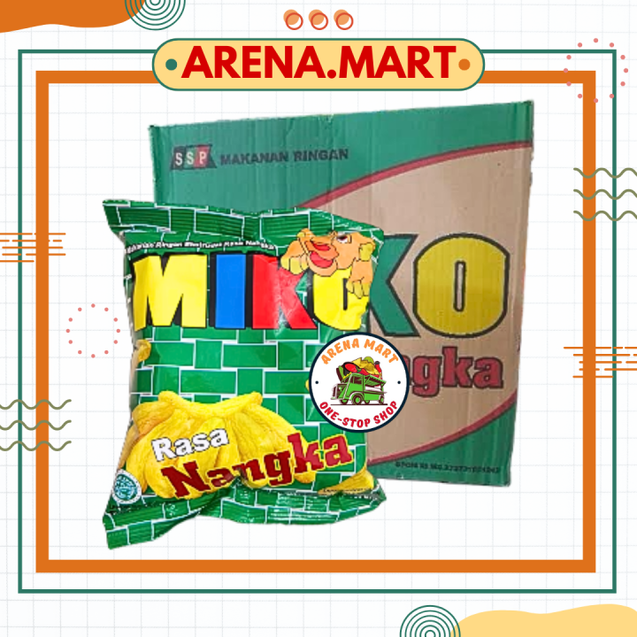 Snack Chiki Ciki Jadul Miko Nangka 1 Dus 10 Renceng 1 Renceng isi 10 ...