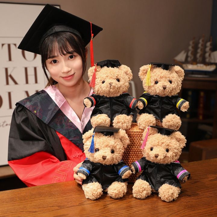 POSTURE Small Teddy Bear Doll Doctor's Clothing Graduate Graduation ...