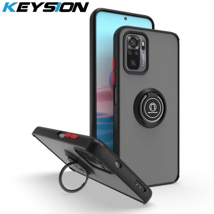 KEYSION Sarung Dof แฟชั่นสำหรับ Redmi Note 9 Pro 9S 8 Pro 8T มีขาตั้ง ...