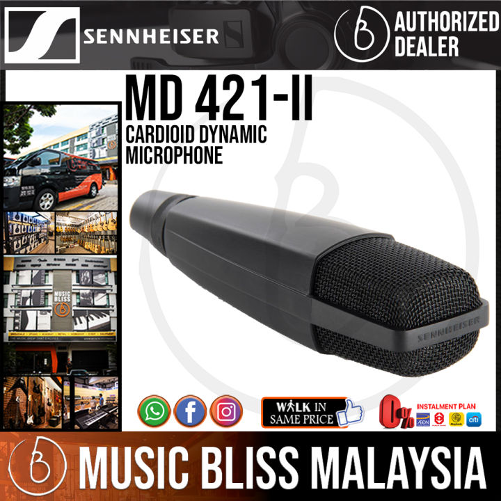 Sennheiser MD 421-II Cardioid Dynamic Microphone (MD421 II) | Lazada