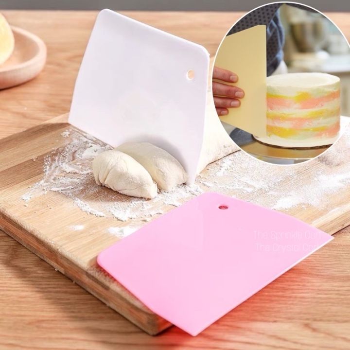 Plastic Dough Cutter Scraper Large Small Size Plastic Scraper for ...