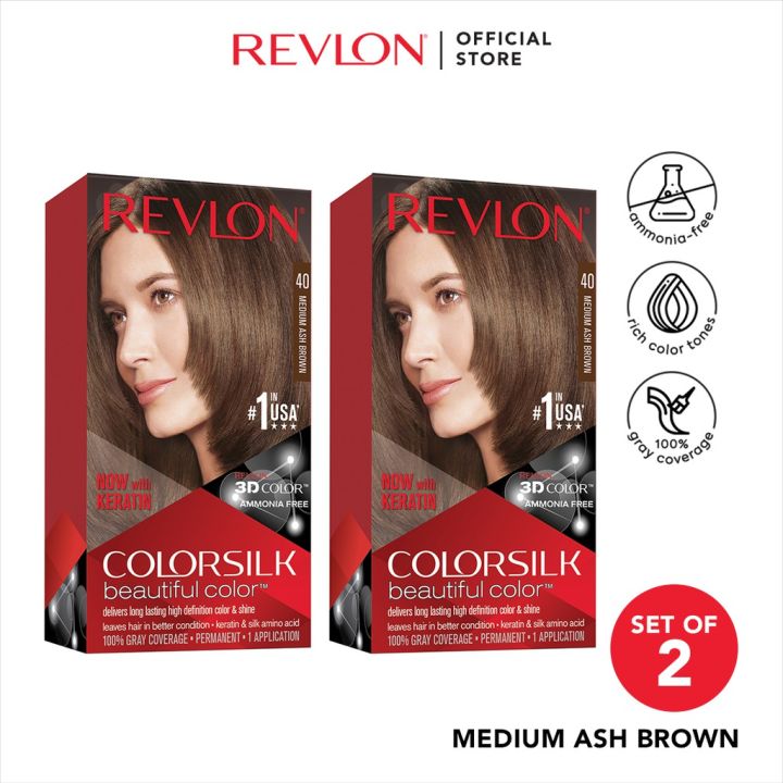 Revlon Colorsilk Beautiful Color Permanent Hair Color Duo | Lazada PH