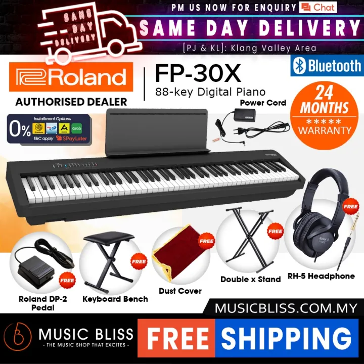 (FREE SHIPPING) Roland FP-30X 88-key Digital Piano with DP-2 Pedal ...