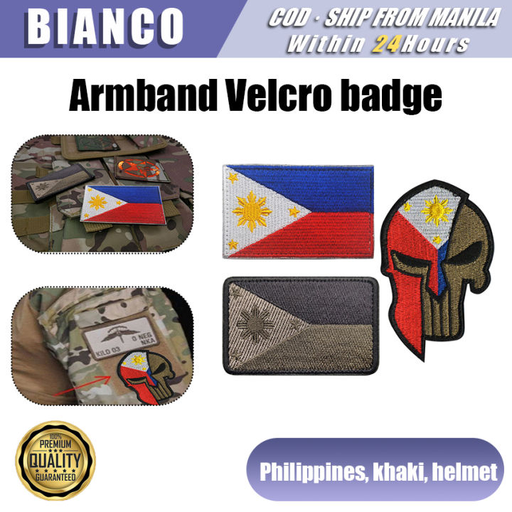 Velcro Flag Patches for Philippines Embroidered flag armband | Lazada PH