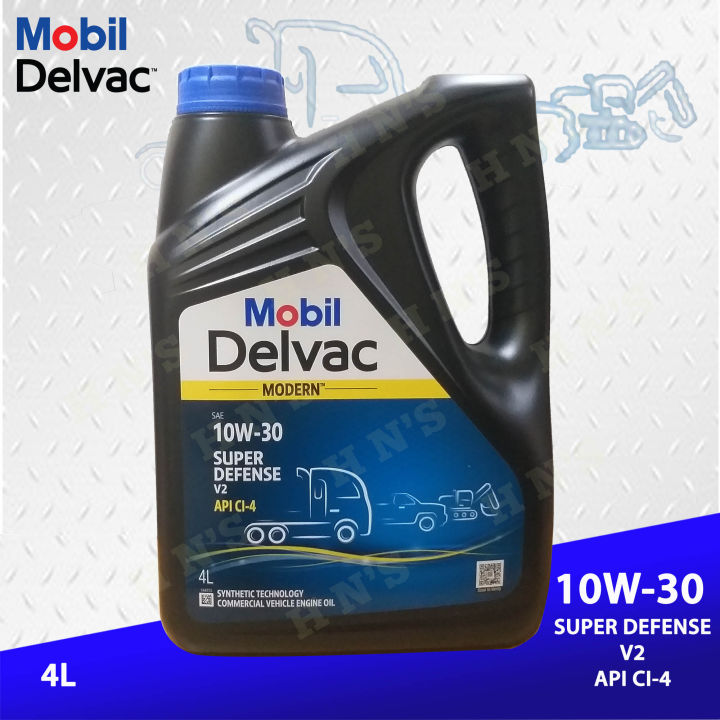 Mobil Delvac Modern Super Defense 10W-30 Diesel Engine Oil 4L ( 4 ...