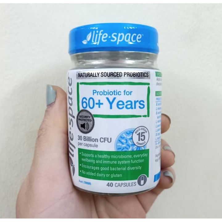 Men vi sinh Úc Life Space 60+ hỗ trợ tiêu hóa dành cho người lớn tuổi Probiotic 40 viên hàng ...