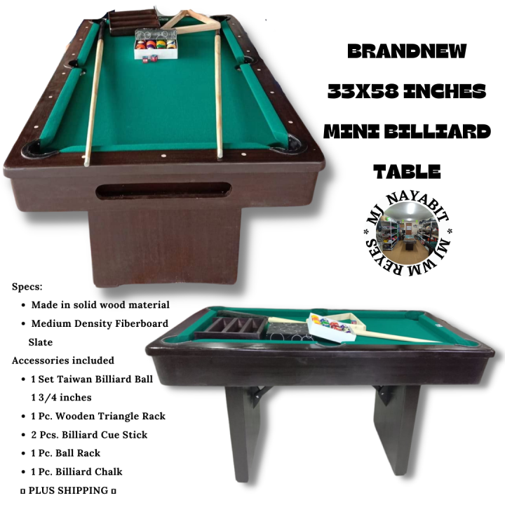 30x50 LOCAL MADE BILLIARD TABLE / MURANG BILYARAN / WITH COMPLETE ...