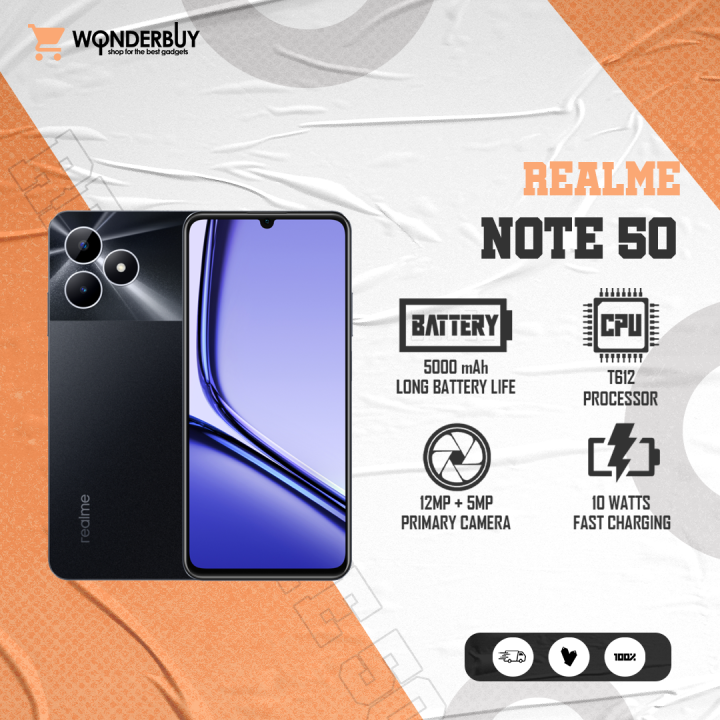 realme Note 50 | 4GB RAM | 64GB ROM | T612 Octa-core | 5000 mAh | Lazada PH