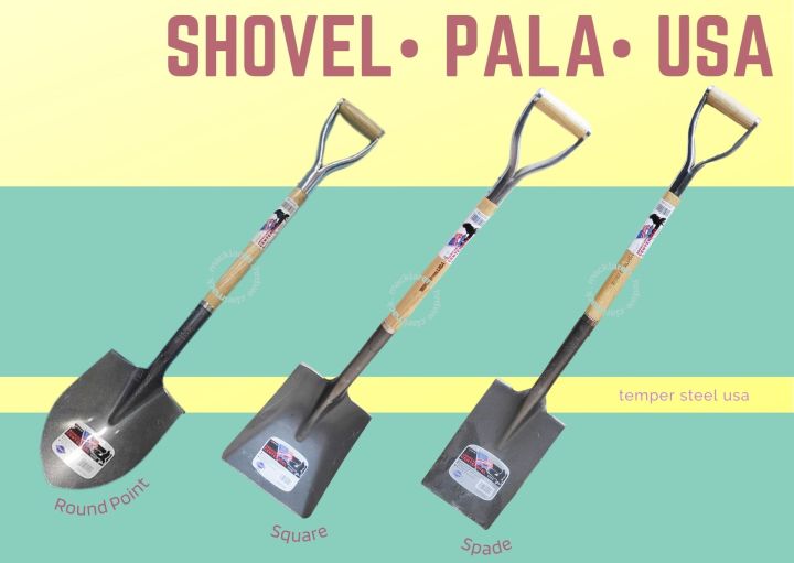 Shovel Pala USA American Eagle Centennial ️ Round Point ️ Square ️ ...