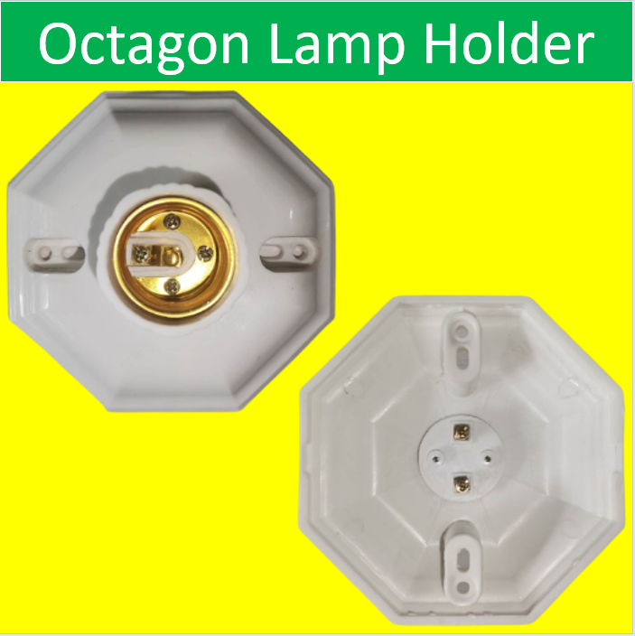 Mago Octagon Lamp Holder Light Bulb Base Pendant Lamp Socket Light Bulb ...
