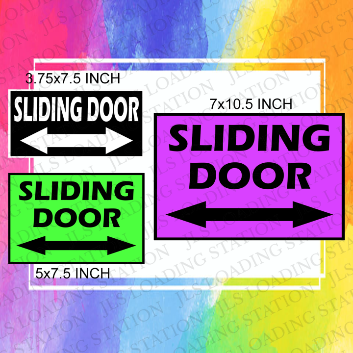 SLIDING DOOR (LAMINATED/PVC) SIGNAGE | Lazada PH