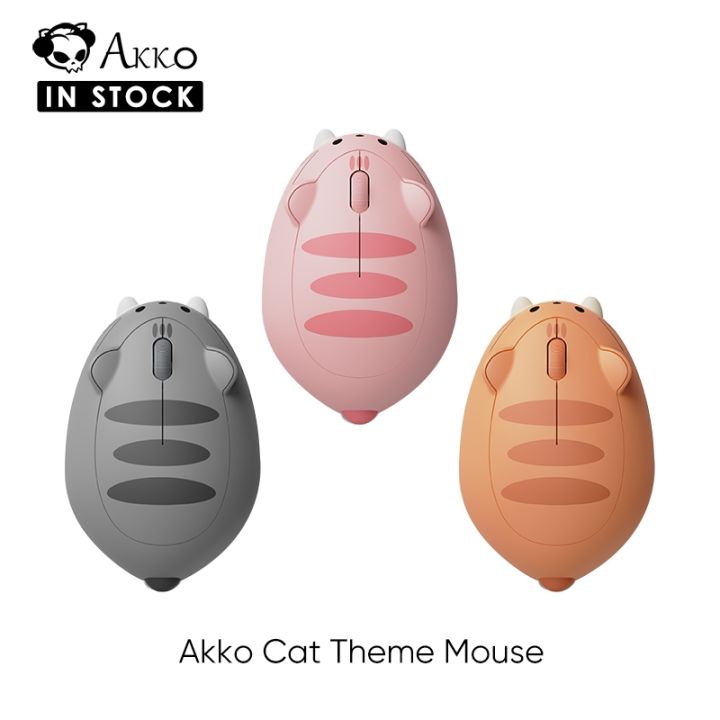 Akko 2.4G ชุดรูปแบบแมวน่ารักไร้สายที่ออกแบบมาสำหรับสายตาตามสรีรศาสตร์ ...