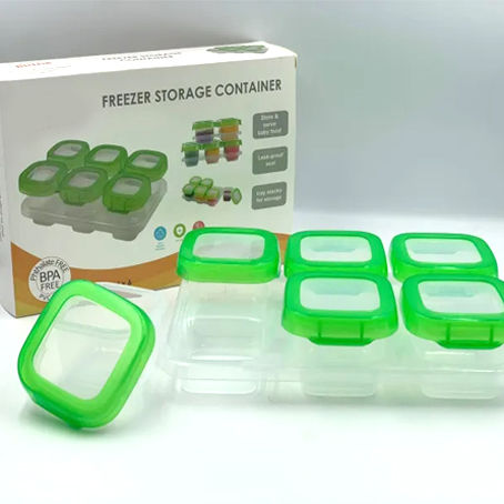 Baby Food Freezer Storage Container with Storage Tray Sealed Freezer ...
