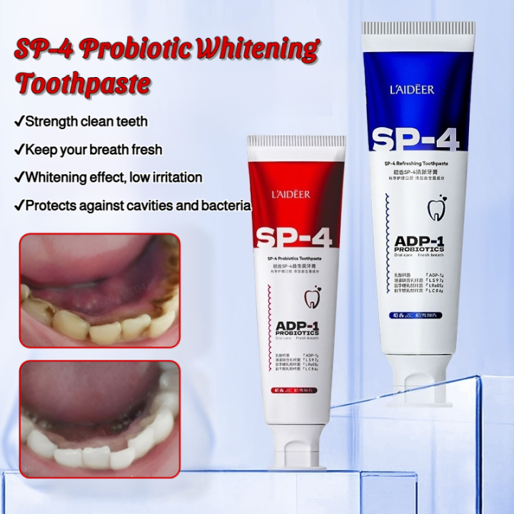 SP-4 Probiotic Whitening Toothpaste Eliminates Bad Breath Protect ...