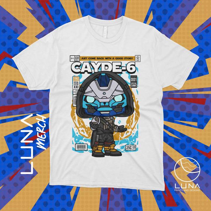 Pop Art- Destiny - Cayde 6 - Funko pop Chibi Shirt - The Luna Merch ...
