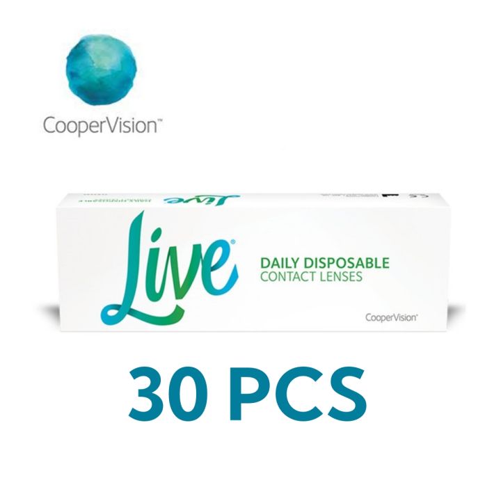 Cooper Vision Live 1 day (30 Pcs) Daily Disposable Lens Contact Lenses ...