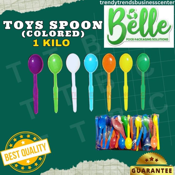 1 KILO DISPOSABLE PLASTIC TOY SPOON SCOOPER SCRAMBLE ICE CREAM PARTY ...