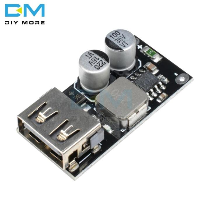 diymore QC3.0 QC2.0 USB DC-DC Buck Converter Charging Step Down Module 6-32V 9V 12V 24V to Fast ...