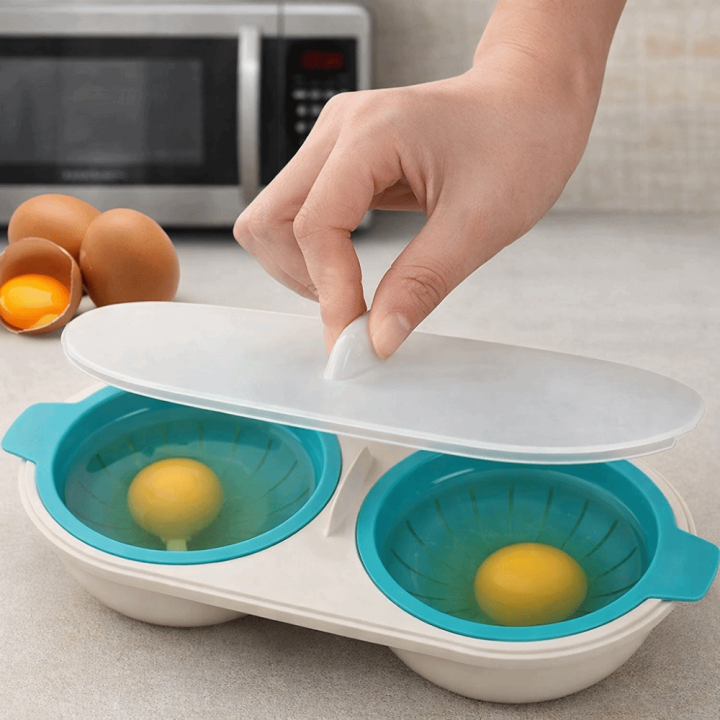 INAPO Chống trượt Máy luộc trứng bằng lò vi sóng có nắp Không dính ...